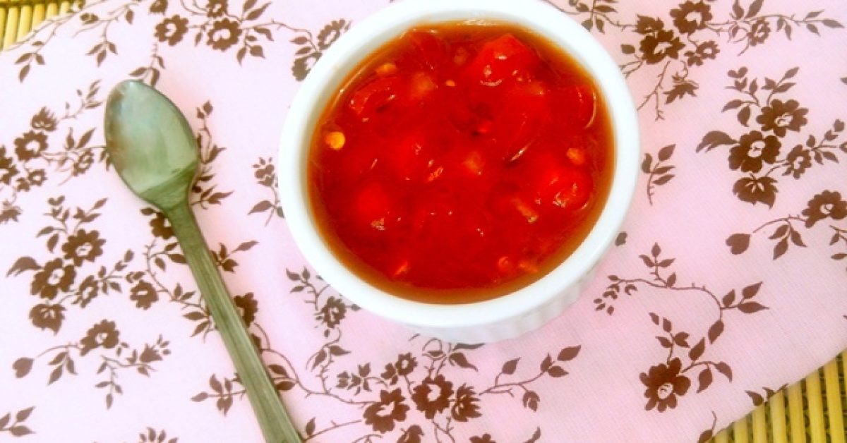 Salsa mexicana (molho apimentado) – COZINHANDO PARA 2 OU 1