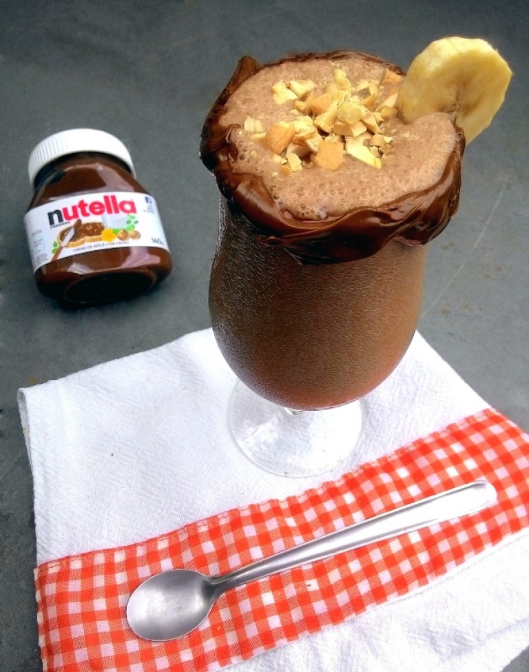 Milkshake incrível de Nutella – COZINHANDO PARA 2 OU 1